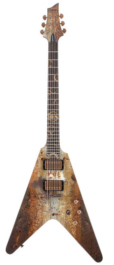 Amazon.com: Schecter V-1 Apocalypse Guitar, Limited Edition: Musical ...