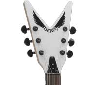 Amazon.com: Dean V Electric Guitar, Bolt On, Metallic White with ...