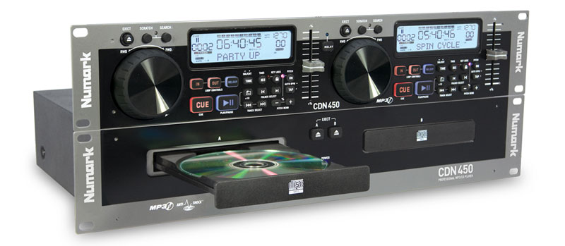 Amazon.com: Numark CDN450 Rack-Mount Professional Dual MP3/CD Player ...