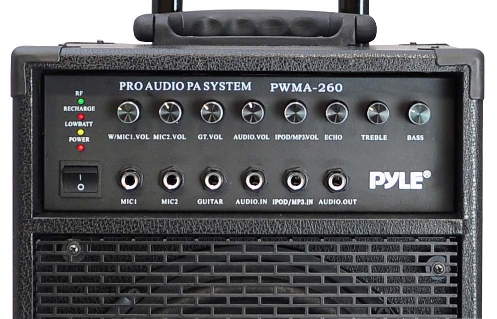 Amazon.com: PYLE-PRO PWMA260 300 Watt Wireless Rechageable Portable PA ...