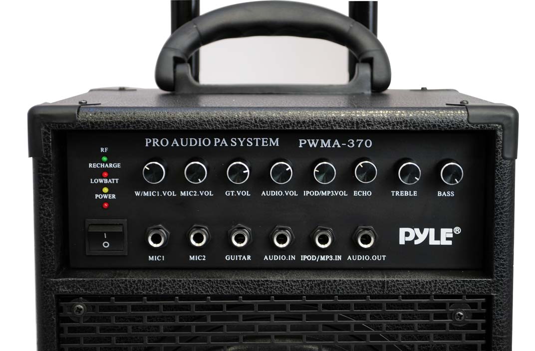 Amazon.com: Pyle PWMA370 300 Watt Dual Channel Wireless Rechargeable ...
