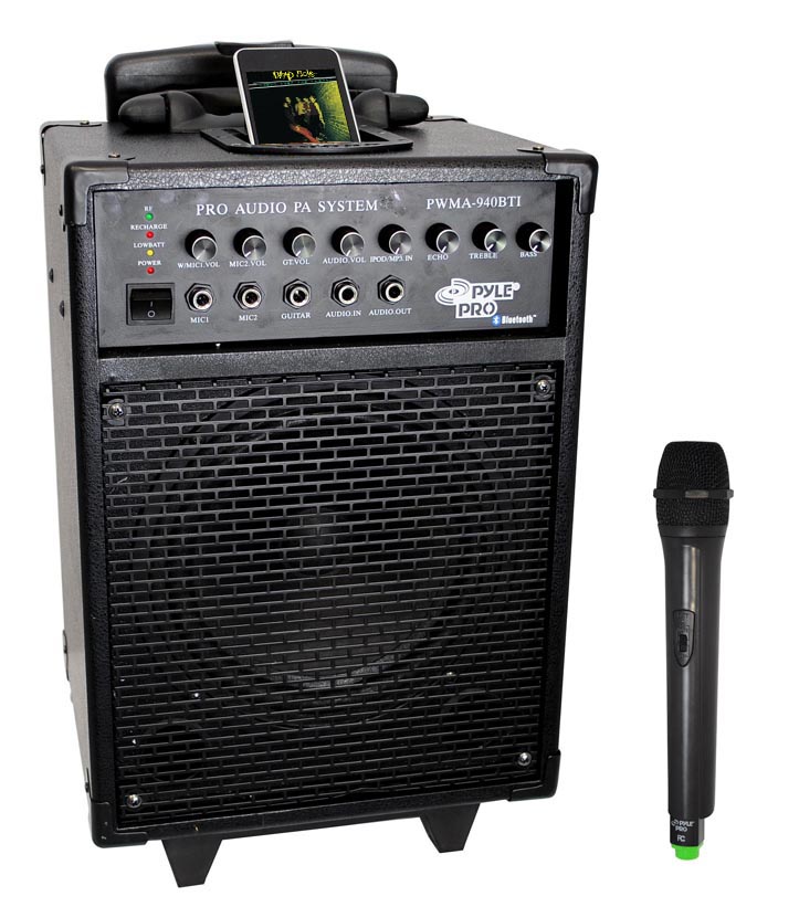 Pyle-Pro PWMA940BTI 600 Watts VHF Inalámbrico/a Portable PA System w ...