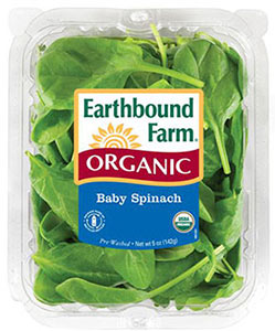 Earthbound Farm Organic Baby Spinach, 5 oz Clamshell: Amazon.com ...