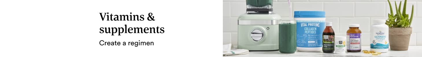 Vitamins & supplements. Create a regimen