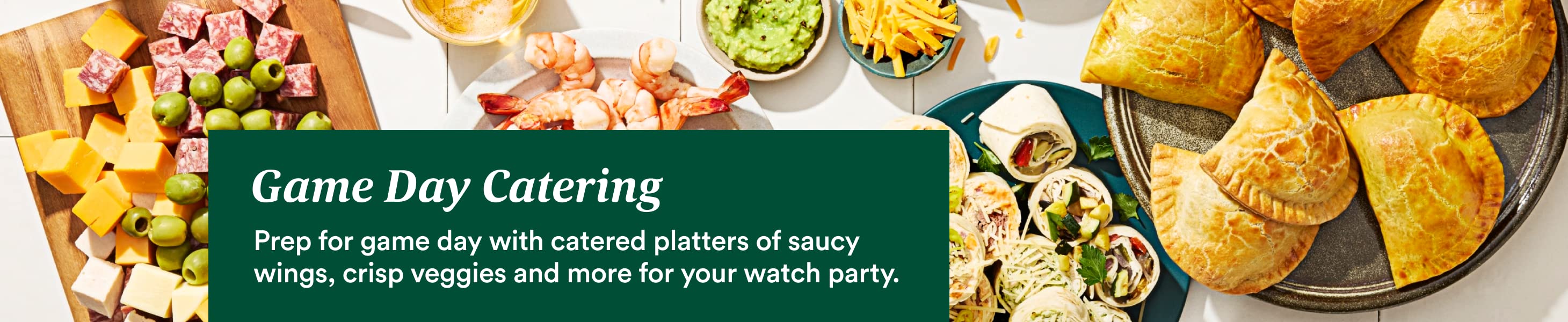 Game Day Catering.Prep for game day with catered platters of saucy ...