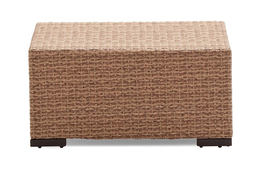 Amazon.com: Strathwood Griffen All-Weather Wicker Ottoman, Natural ...