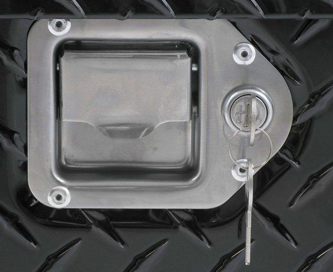 Amazon.com: UWS FOOT-LOCKER-BLK Black Foot Locker Chest with End Pull ...