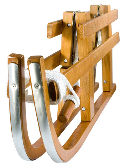 Amazon.com : Lucky Bums Heirloom Collection Wooden Foldable Pull Sled ...