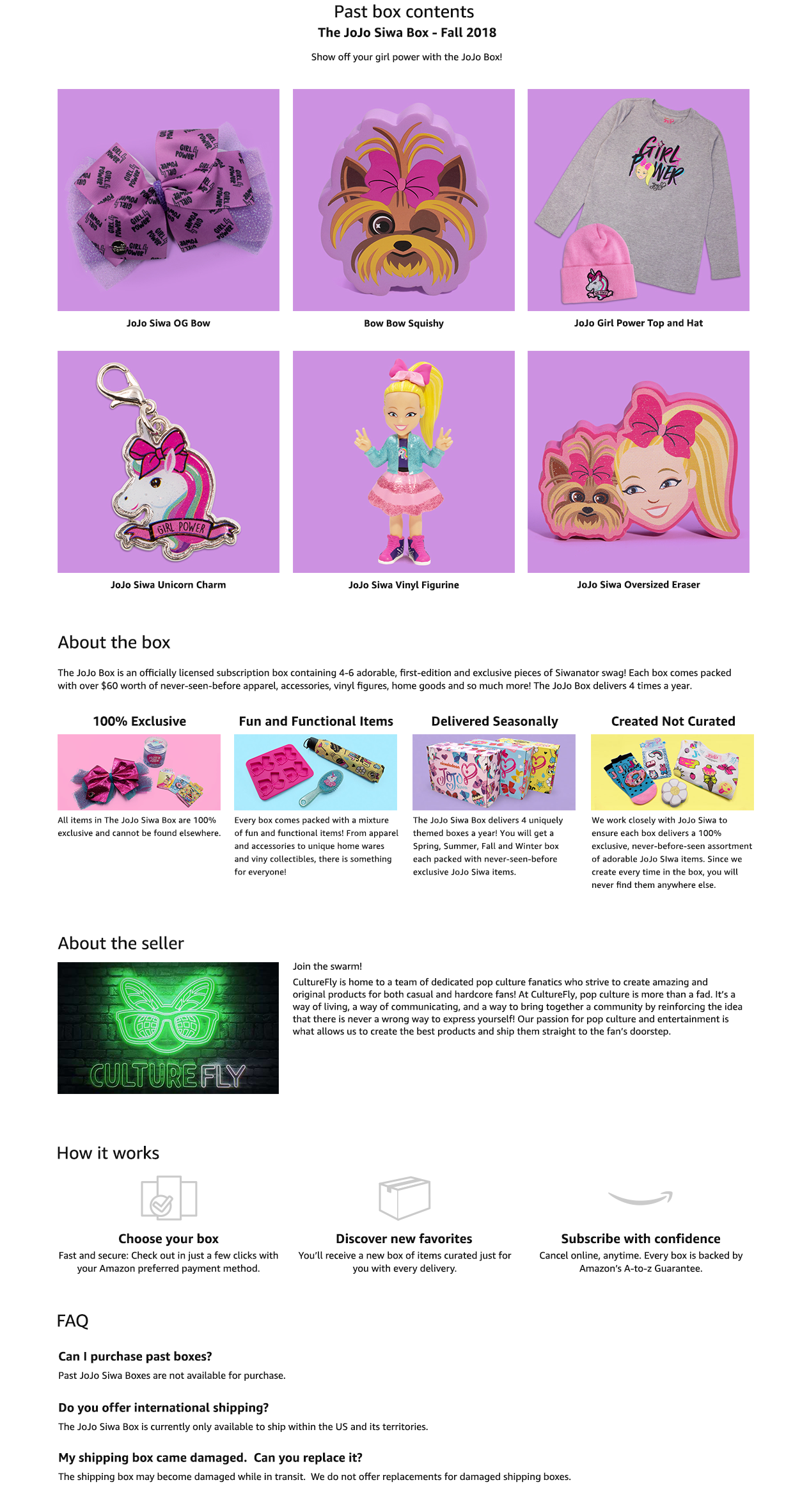 Amazon.com: The JoJo Siwa Box - The Officially Licensed JoJo Siwa ...