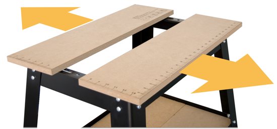 HTC HTT-31 Expandable Tool Table for Bench Tools, The Heavy Duty Bench ...