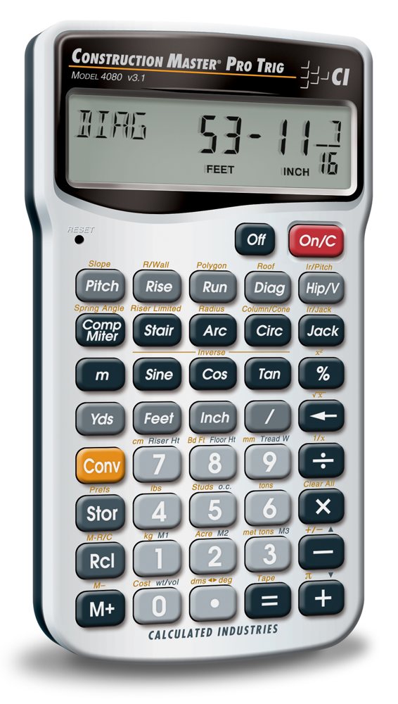 Calculated Industries 4080 Construction Master Pro Trig