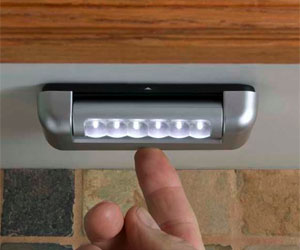 Light It! By Fulcrum, LED Wireless Under Cabinet Tap Light, Silver ...