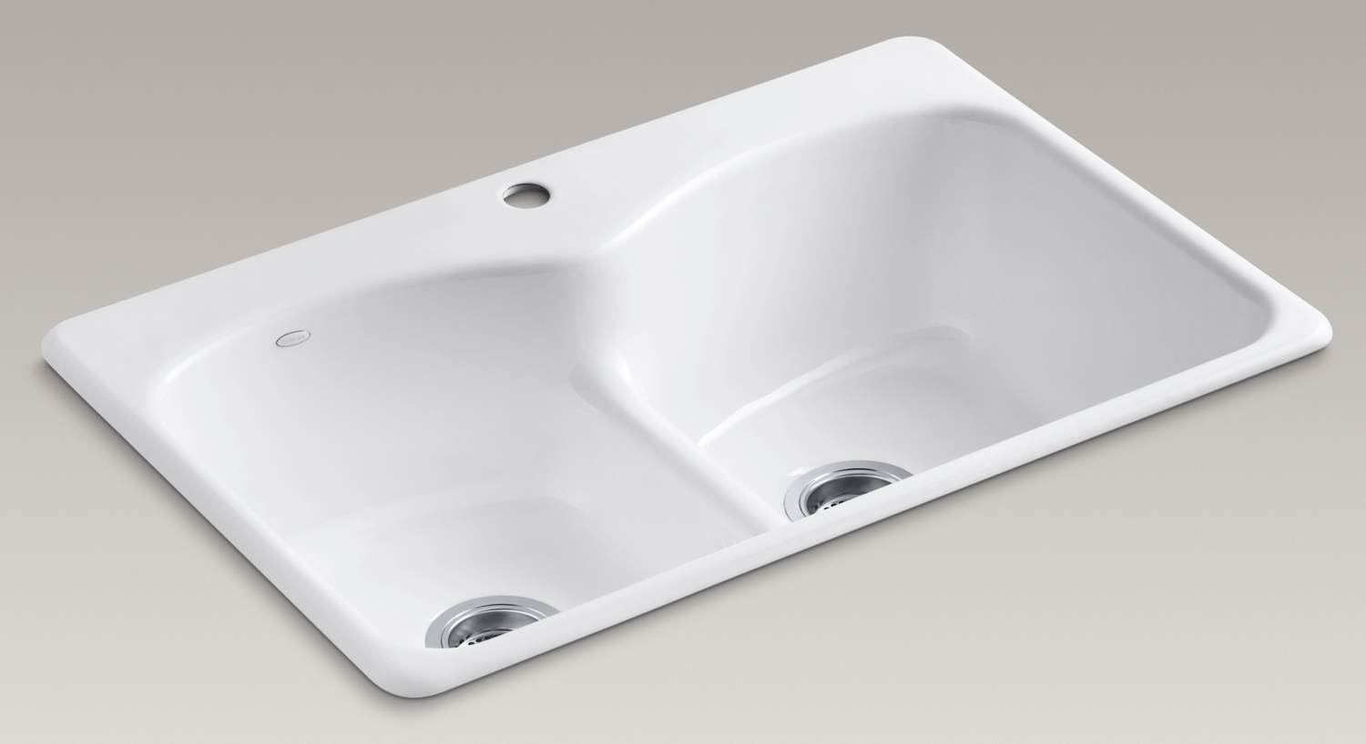 Kohler K-6626-1-Y2 Langlade Smart Divide Self-Rimming Kitchen Sink with ...
