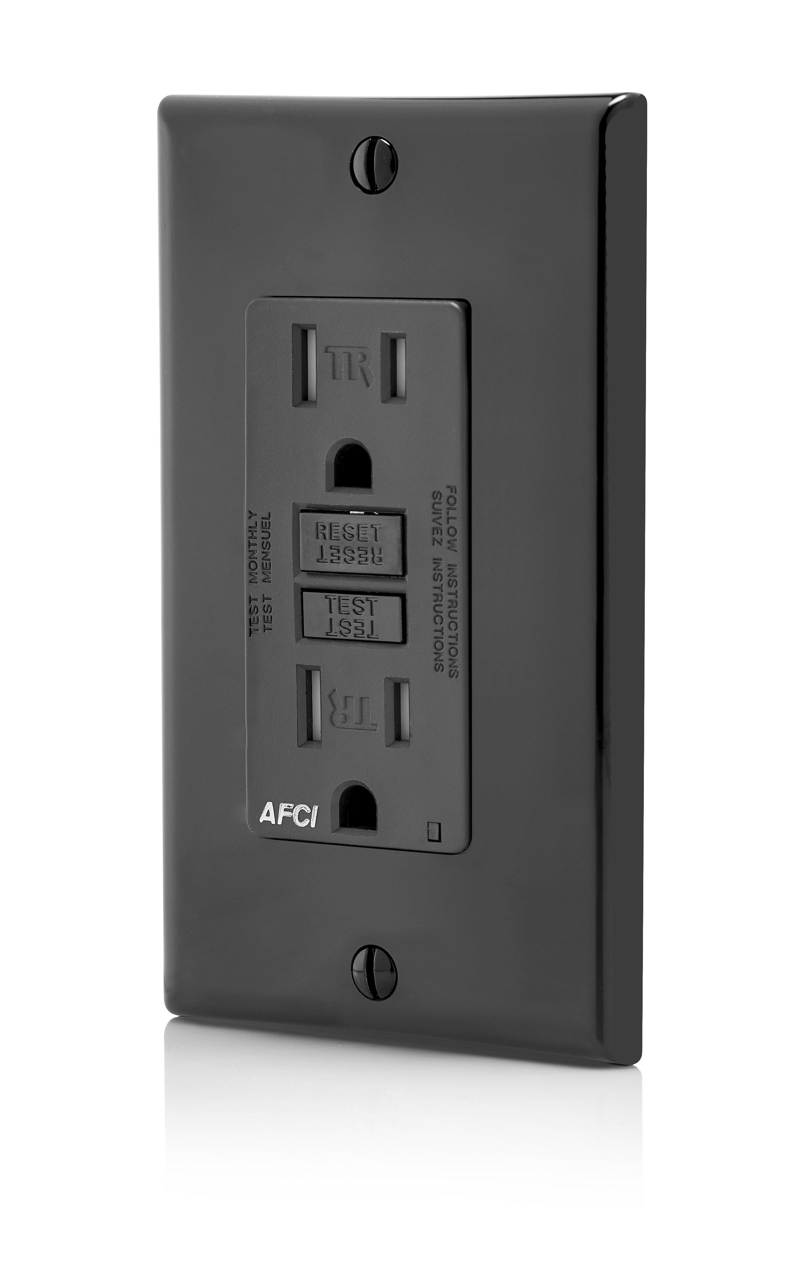 Amazon.com: Leviton AFCI Outlet, 15 Amp, Self Test, Tamper-Resistant ...