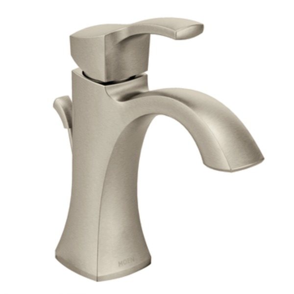 Moen Voss Brushed Nickel One-Handle Single-Hole High-Arc Bathroom ...