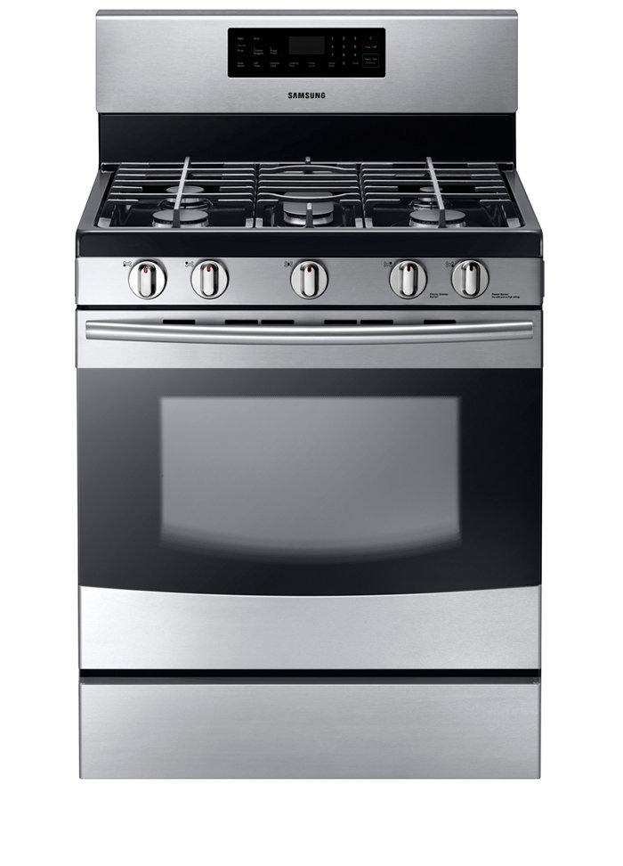 Amazon.com: Samsung NX58F5500SS Stainless Steel Freestanding Gas Range ...