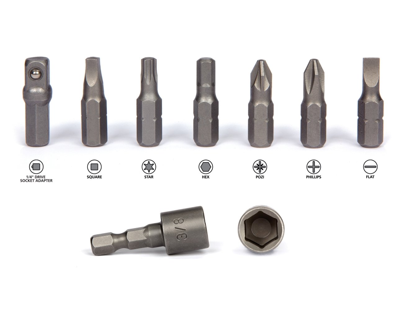 TEKTON 1859 Wrench, Socket and Screwdriver Bit Tool Set, 135-Piece ...