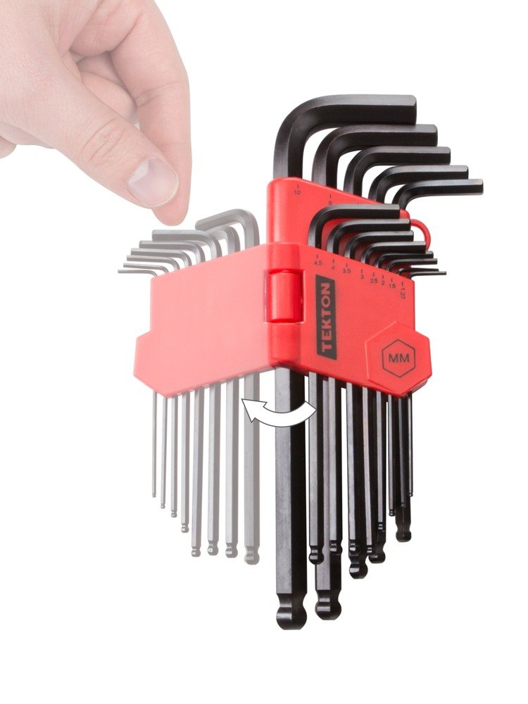 Tekton 25282 Juego de Llaves Allen con Cabeza Esférica de Brazo Largo ...