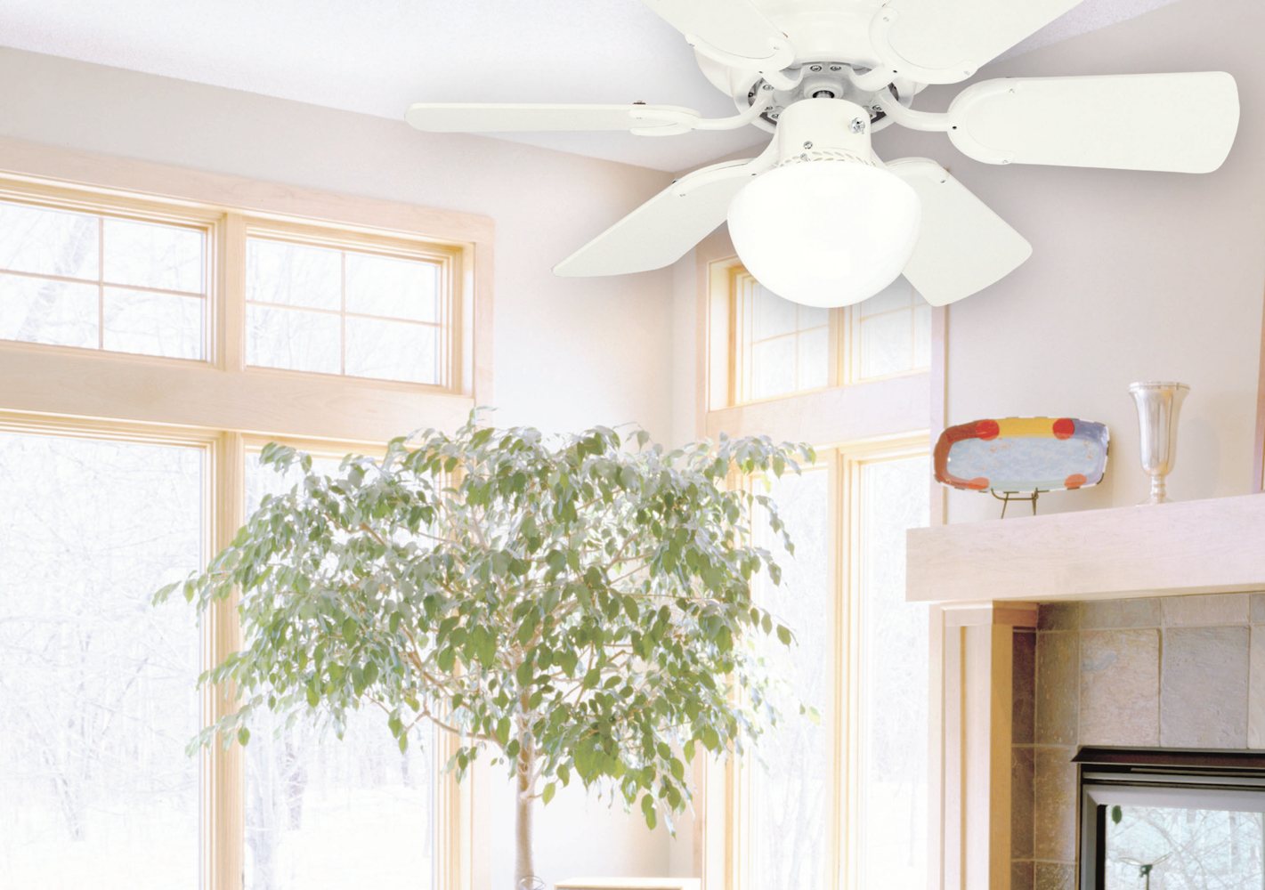 Westinghouse 7230800 30" Ceiling Fan, Inch, White (Without Bulb ...