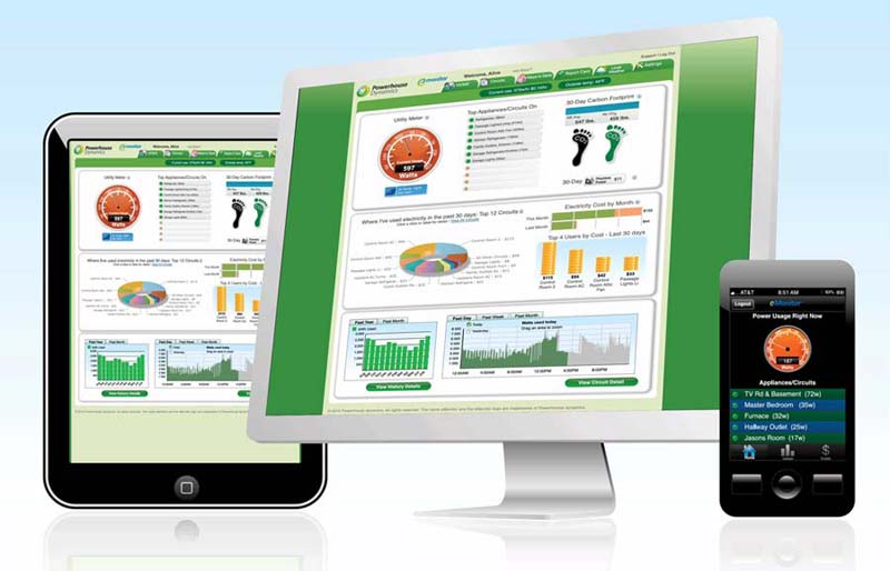 Powerhouse Dynamics eMonitor-44 Intelligent Home Energy Monitor, 44 ...