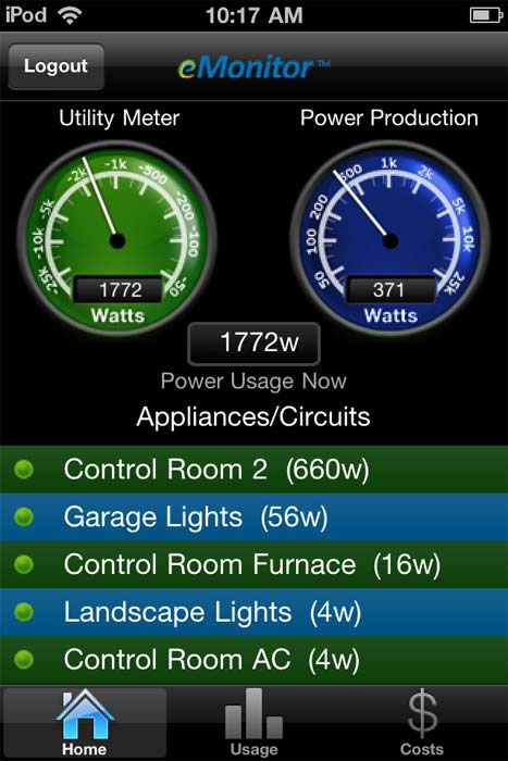 Powerhouse Dynamics eMonitor-44 Intelligent Home Energy Monitor, 44 ...