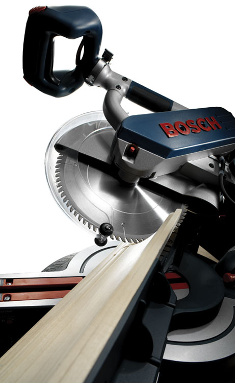 Bosch 5412L 12-Inch Dual Bevel Slide Miter Saw with Laser Tracking ...