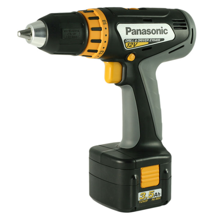 Amazon.com: Panasonic EY6409GQKW 12-Volt NiMH 1/2-Inch Cordless Drill ...