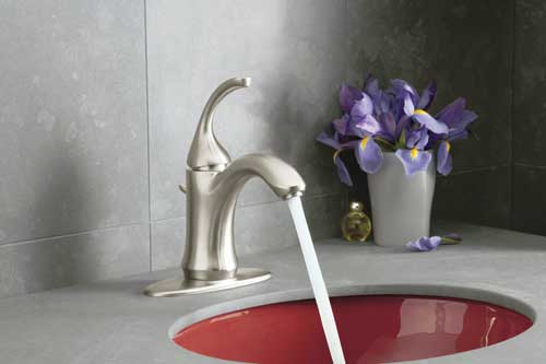 Mua (Vibrant Brushed Nickel) - KOHLER K-10215-4-BN Forte Single Control Lavatory Faucet, Vibrant ...
