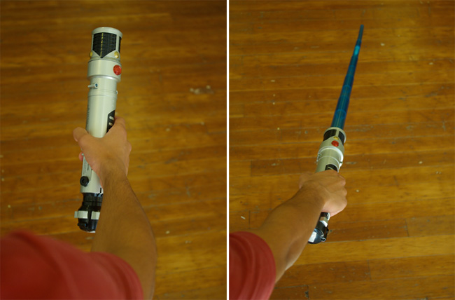 Amazon.com: Hasbro Star Wars OBI-Wan Force Action Extending Lightsaber ...