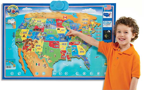 Amazon.com: Zanzoon Interactive Map - USA - English: Toys & Games