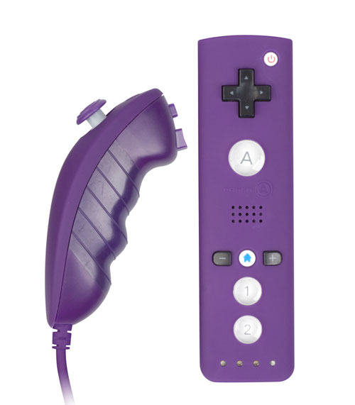 Amazon.com: Pro Pack Mini for Wii - Mini Remote and MiniChuk - Purple ...