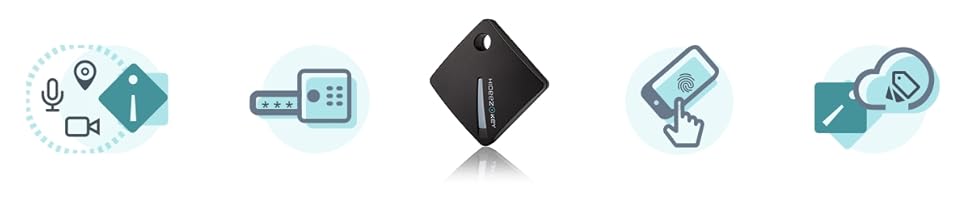 Amazon.com: Hideez Key Bluetooth Password Manager Universal Security Vault. & RFID Token - Matte ...