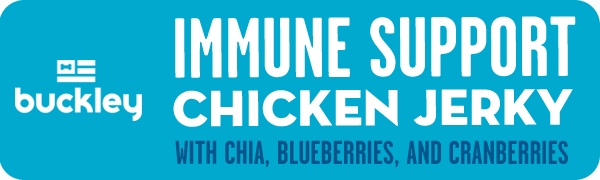 Amazon.com : Buckley Functional Skin & Coat Support, Dog Jerky Treats ...