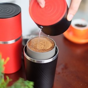 Cafflano Klassic, All-in-One Coffeemaker, Red: Amazon.co.uk: Kitchen & Home