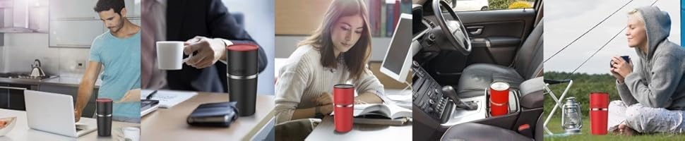 Cafflano Klassic, All-in-One Coffeemaker, Red: Amazon.co.uk: Kitchen & Home