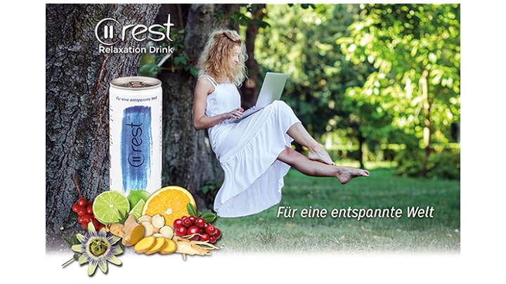 rest Relaxation Drink | Der Anti-Energy-Drink für eine Pause vom Stress ...