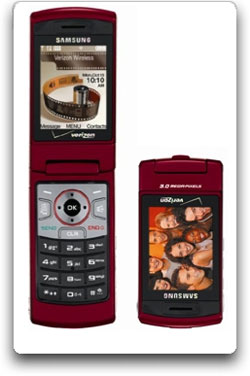 Amazon.com: Samsung U900 FlipShot Red Phone (Verizon Wireless) : Sports ...