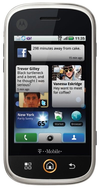 Amazon.com: Motorola CLIQ Android Phone, Winter White (T-Mobile) : Cell ...