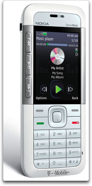 Amazon.com: Nokia 5310 XpressMusic Phone, White/Silver (T-Mobile)