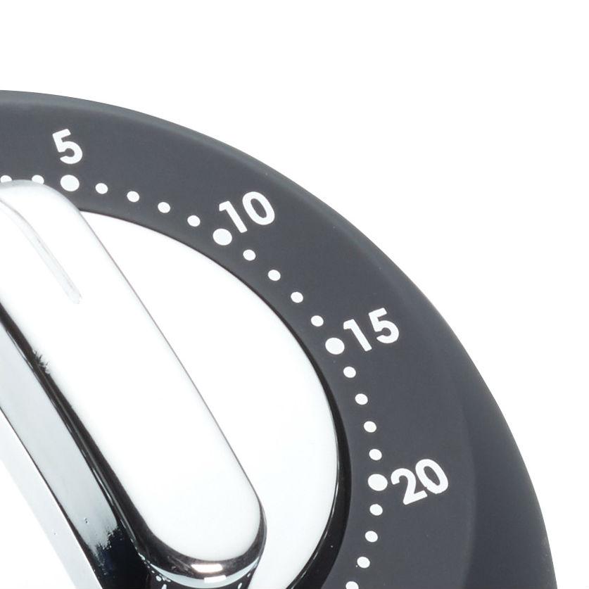 KitchenCraft Mechanical Kitchen Timer with Soft Touch Finish, 1 Hour ...