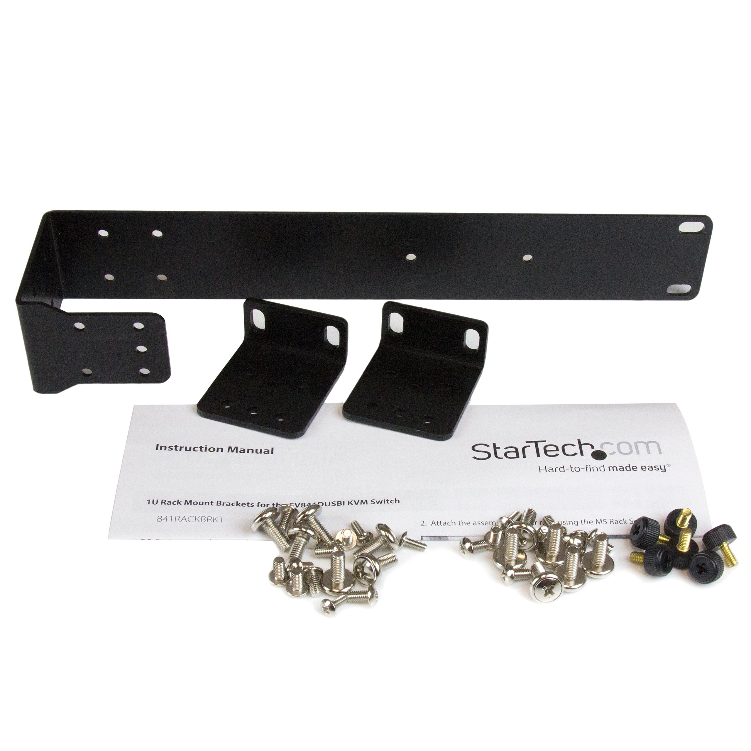 Startech 1U Rack Mount Brackets for SV841DUSBI KVM Switch: Amazon.co.uk ...