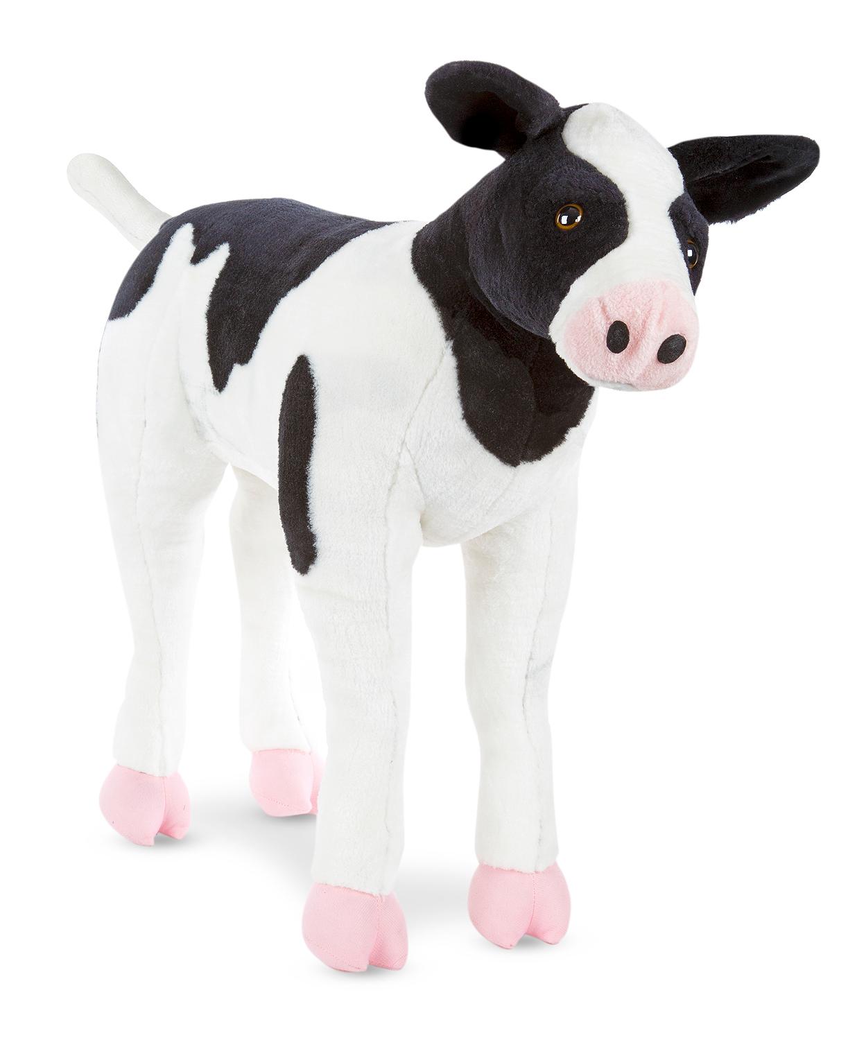 Melissa & Doug Giant Calf - Lifelike Stuffed Animal Baby Cow (2 feet ...