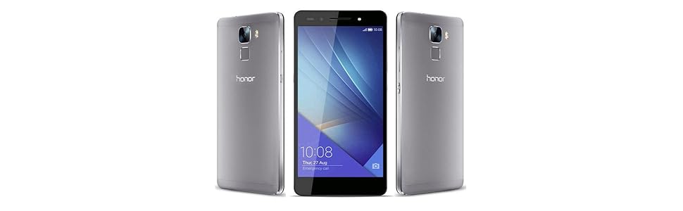 Honor 7 4G UK Dual SIM-Free Smartphone - Silver: Amazon.co.uk ...