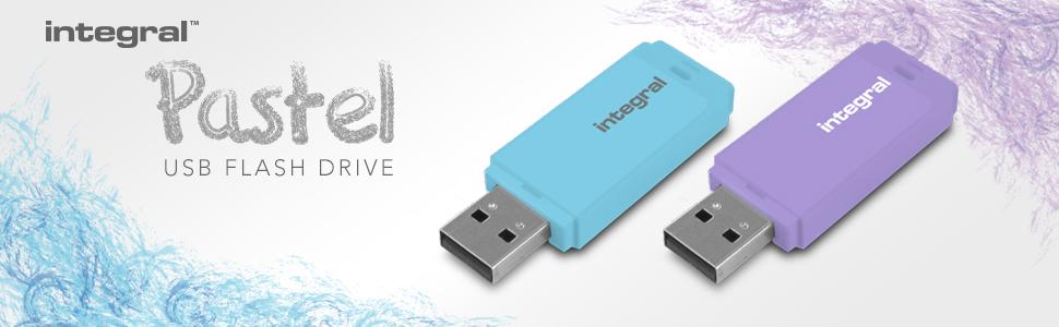 Integral Pastel 64 GB USB Flash Drive - Lavender Haze: Amazon.co.uk ...