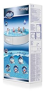 Bestway Hydrium Splasher Steel Wall Pool Set - 12 feet : Amazon.co.uk ...