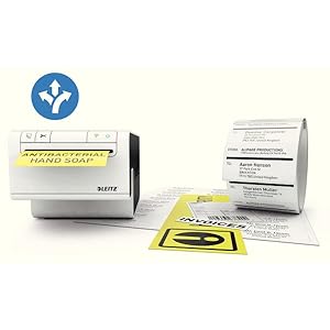 Leitz 70011000 Wireless Label Printer, Including Paper Cartridge ...