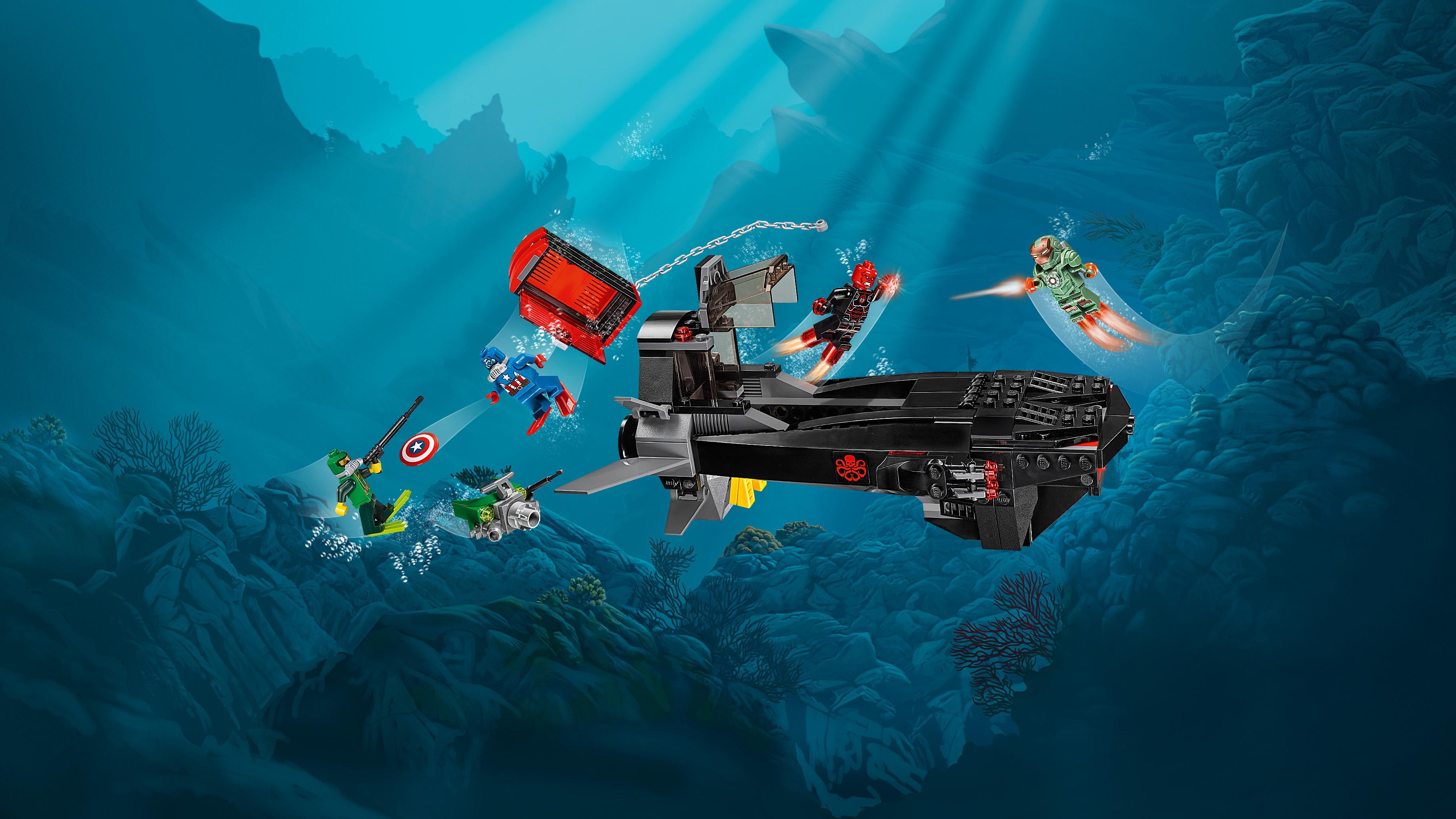 LEGO Super Heroes 76048 Iron Skull Sub Attack: LEGO: Amazon.co.uk: Toys ...