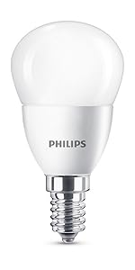 Philips LED E14 Small Edison Screw Mini Globe Light Bulb, 5.5 W (40 W ...
