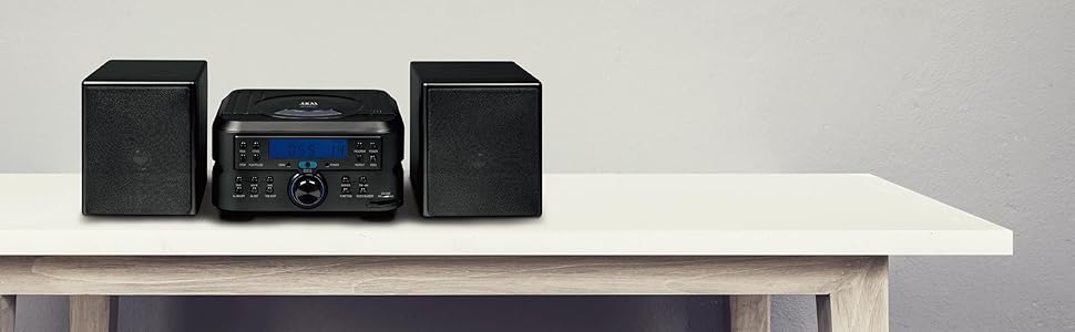 Akai Micro CD and Radio System, 20 Track Programmable Memory, 2 x 2 W ...