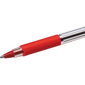 BIC Cristal Grip ballpoint pen (cap model, 1 mm) box of 20, Red ...